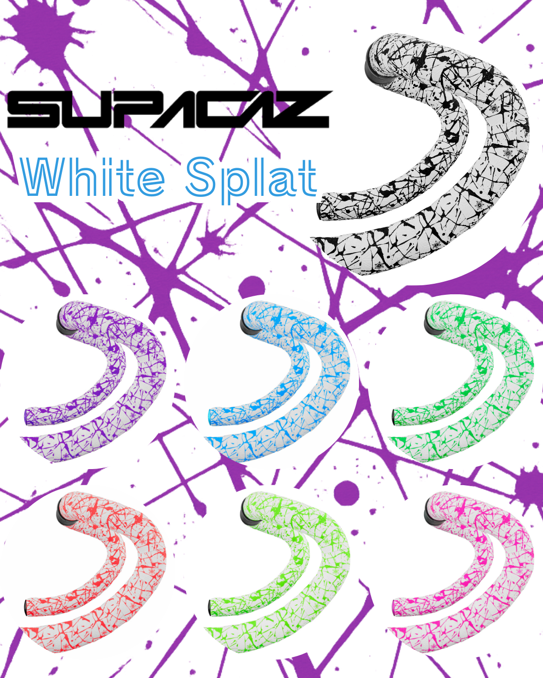 【SUPCAZ】限定デザインバーテープ "White Splat" 登場!! | NEWS | 株式会社Many’S メニーズ